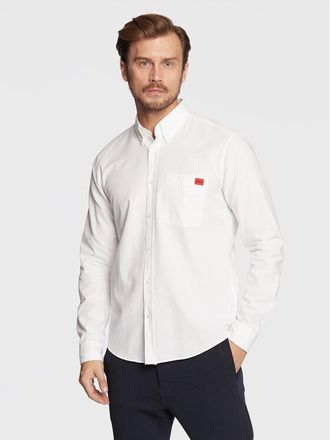 HUGO BOSS Hugo Hemd Evito 50479302 Weiß Slim Fit