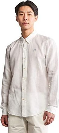 Timberland Mens slim shirt in linen blend - Size L