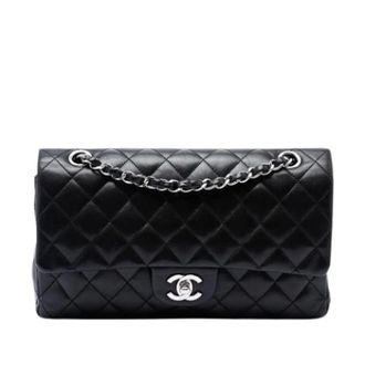 Chanel Sac bandouli&egrave;re vintage Chanel &agrave; double rabat - Femme - Pre-owned - Noir - Taille: ONE Size