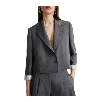 Marella Femme, Vestes, Gris, Taille: 36 FR Mlsghiro Blazer