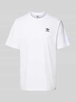 adidas Originals T-Shirt mit Label-Stitching und Rundhalsausschnitt