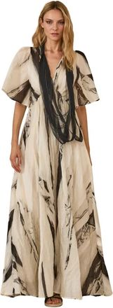 Souvenir Femme, Robes, Multicolore, Taille: 42 FR Vestido Algod&oacute;n Estampado
