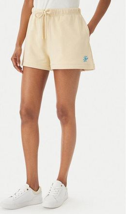 Tommy Hilfiger Sportshorts Logo Embroidery WW0WW48765 Hellbeige Regular Fit