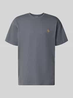 Carhartt Work in Progress T-Shirt mit Label-Stitching und Rundhalsausschnitt