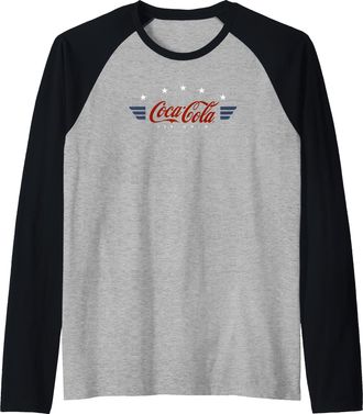 Coca Cola Ware Ice Cold Americana Vintage Badge Raglan