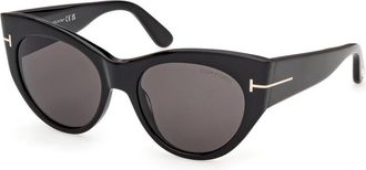 Tom Ford Lunettes de soleil Kristen-02 - Femme - Accessoires - Noir - Taille: 54 MM