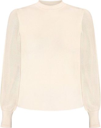 Zero Strickpullover Damen mit hohem Kragen (1-tlg) Plain/ohne Details