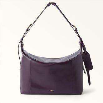 Furla Ginevra Schultertasche L Winter Bloom Violett Varenne-kalbsleder Damen