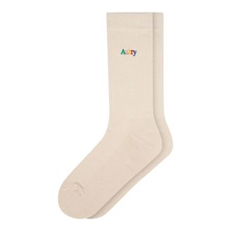 Autry Chaussettes avec logo Jacquard - Homme - Sport - Beige - Taille: M