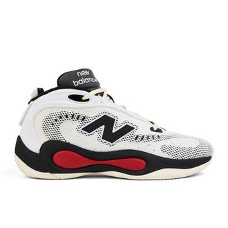 New Balance Homme P400 en Blanc/Rouge, Cuir, Taille 42.5