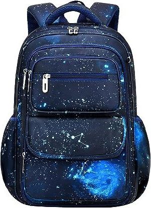 Generic Sac &agrave; dos pour gar&ccedil;on avec imprim&eacute; &eacute;toil&eacute; pour r&eacute;duire la charge de r&eacute;frig&eacute;rateur, sac &agrave; dos ouvert pour enfants, sac &agrave; dos &eacute;tudiant pour ordinateur p