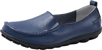 Generic Chaussures décontractées Femmes Mode Confortables légères Semelle Souple pour Marche Quotidienne Sortie détente (Dark Blue, 39)