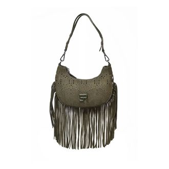 Ermanno Scervino Femme, Sacs, Vert, Taille: ONE Size Hobo Terra Canvas Sangallo