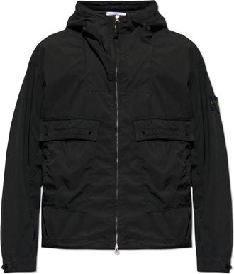 Stone Island Homme, Vestes, Noir, Taille: XL Veste L&eacute;g&egrave;re &agrave; Capuche