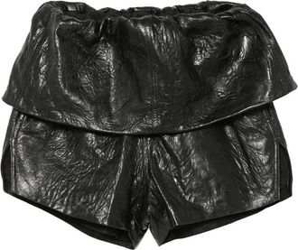 Rick Owens Crater Leather Shorts