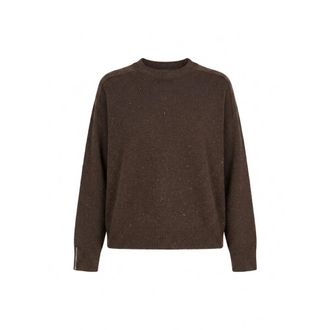 PESERICO Pulls &agrave; col rond - Femme - Pulls - Brun - Taille: 40 FR