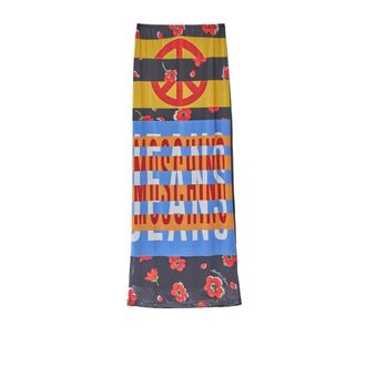 Moschino Bunte T&uuml;ll-Langrock mit Saisonalem Druck - - Skirts - Damen - Mehrfarbig - L
