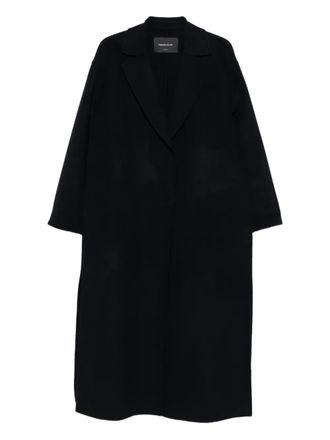 Fabiana Filippi manteau à col à revers - Bleu