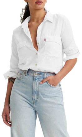 Levi's Damen Doreen Utility Woven Shirts, Bright White, S EU