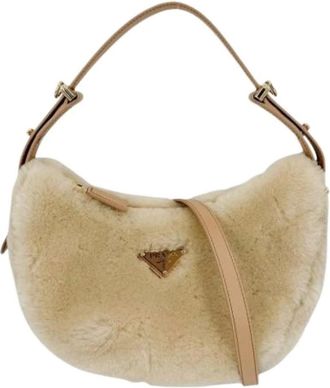 Prada Pre-owned 1Bc194 Sac &agrave; main - Femme - Pre-owned - Beige - Taille: ONE Size