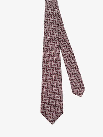 Kiton Mens Silk Tie Red Ties & Bow