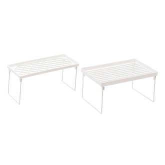 Lurrose 2st&uuml;cke Eisenregal Als Shelf Holder Und Lagerregal Aufbewahrungsregal F&uuml;r K&uuml;chenutensilien B&uuml;cher Und Kleinigkeiten Schrankregal Ohne Montage Schreibt