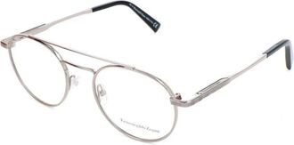 Ermenegildo Zegna Homme, Accessoires, Gris, Taille: ONE Size Monture de lunettes aviateur