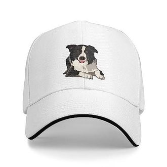 Generic Casquettes Chien Border Collie Casquettes Baseball Protégeant Soleil Chapeau Unisexe pour Femme Golf Été