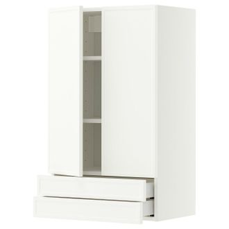 IKEA METOD / MAXIMERA Wandschrank mit 2 T&uuml;ren/2 Schubl