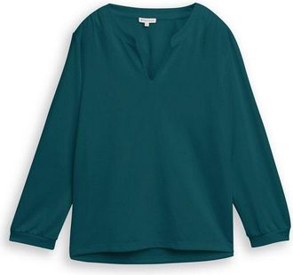 Tom Tailor Langarmshirt T-Shirt Langarmshirt mit Raffungen