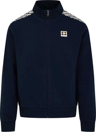 Aquascutum Homme, Sweatshirts et sweats &agrave; capuche, Bleu, Taille: 2XL Small Logo Mockneck