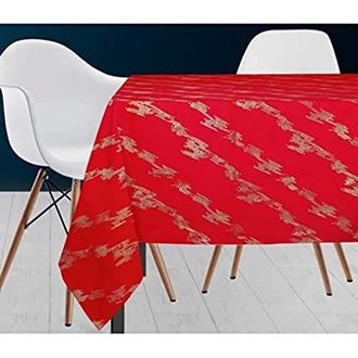 Soleil d'Ocre Nappe 140X300 CM COMETE Rouge