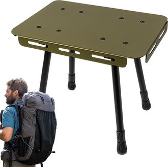 Generico Tragbarer Campinghocker, multifunktionaler Campingstuhl, kompakter Rucksacktisch f&uuml;r Reisen, Wandern, Grill, multifunktionaler Outdoor-Sitzstuhl
