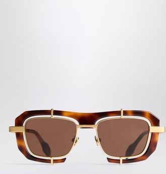 J.W.Anderson Geometric JWA03 Havana sunglasses