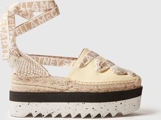 Stella McCartney Gaia Platform Espadrilles, Woman, Banana, Size: 41