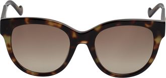 Liu Jo Damen Katzenaugen Runde Acetat Sonnenbrille LJ772S