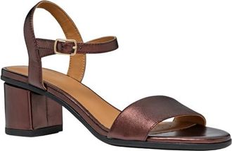 Geox Sandales à talons D Aurely 50 B pour femme, Rose vieilli, 35 EU