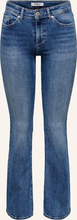 Only Flared Jeans Mit Schmucksteinen blau