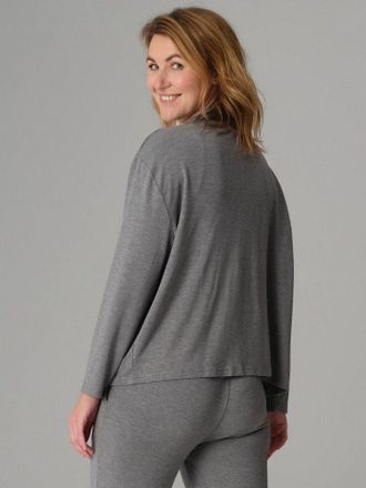 Comazo Sweatjacke mit Stehkragen - cozy Look trifft auf maximalen Komfort mit Rei&szlig;verschluss