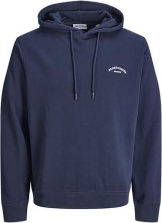 Jack & Jones Hood Sweat &agrave; Capuche avec Logo Jjcollege, Blazer Bleu Marine, XXL Homme