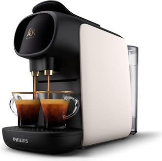 Philips LOr Barista Sublime, Machine &agrave; Caf&eacute; &agrave; Capsules, compatible capsules Nespresso, Capsules XXL pour 1 caf&eacute; double ou 2 caf&eacute;s &agrave; la fois, Blanc, (LM9012/00
