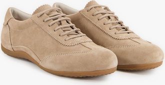 Geox Baskets basses Vega en cuir su&eacute;d&eacute;