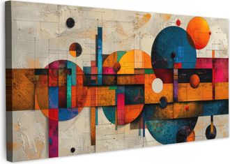 MuchoWow &copy; Leinwand Bilder XXL 100x50 cm Wanddeko Gro&szlig; Wohnzimmer Aesthetic Room Decor Deko Zimmer Wandbilder Modern Panorama Gro&szlig;es Wandbild Kunst - Bunt - Mo