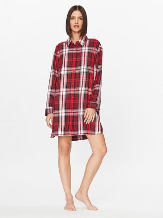 Tommy Hilfiger Nachthemd UW0UW04874 Rot Relaxed Fit