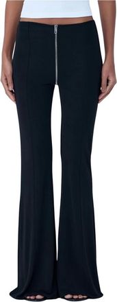 Alexander Wang Femme, Pantalons, Noir, Taille: 38 FR Pantalon &Eacute;vas&eacute; Taille Haute