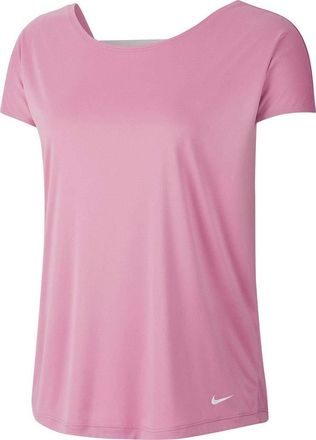 Nike Nike Damen T-Shirt Dry Elastika Essential, Magic Flamingo/Barely Rose/WHI, XL, CJ4082