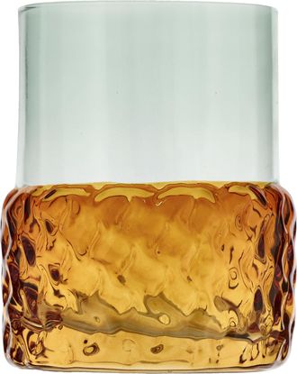 Villa Collection Glow Teelichthalter Dia 7,7 x 10 cm Blau/Amber