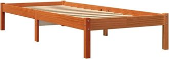 Generic Kleines Einzelbettgestell aus Massivem Kiefernholz - Stabile Sperrholzlatten, Ideal f&uuml;r Schlafzimmer (75 x 190 cm)