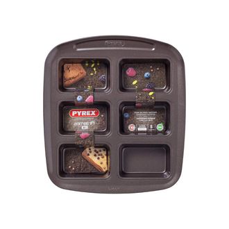 Pyrex Asimetria Baking Tray 6 Mini Cake Molds