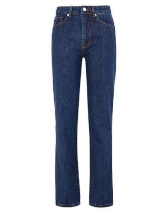 8 by YOOX ORGANIC COTTON STRAIGHT CUT JEAN